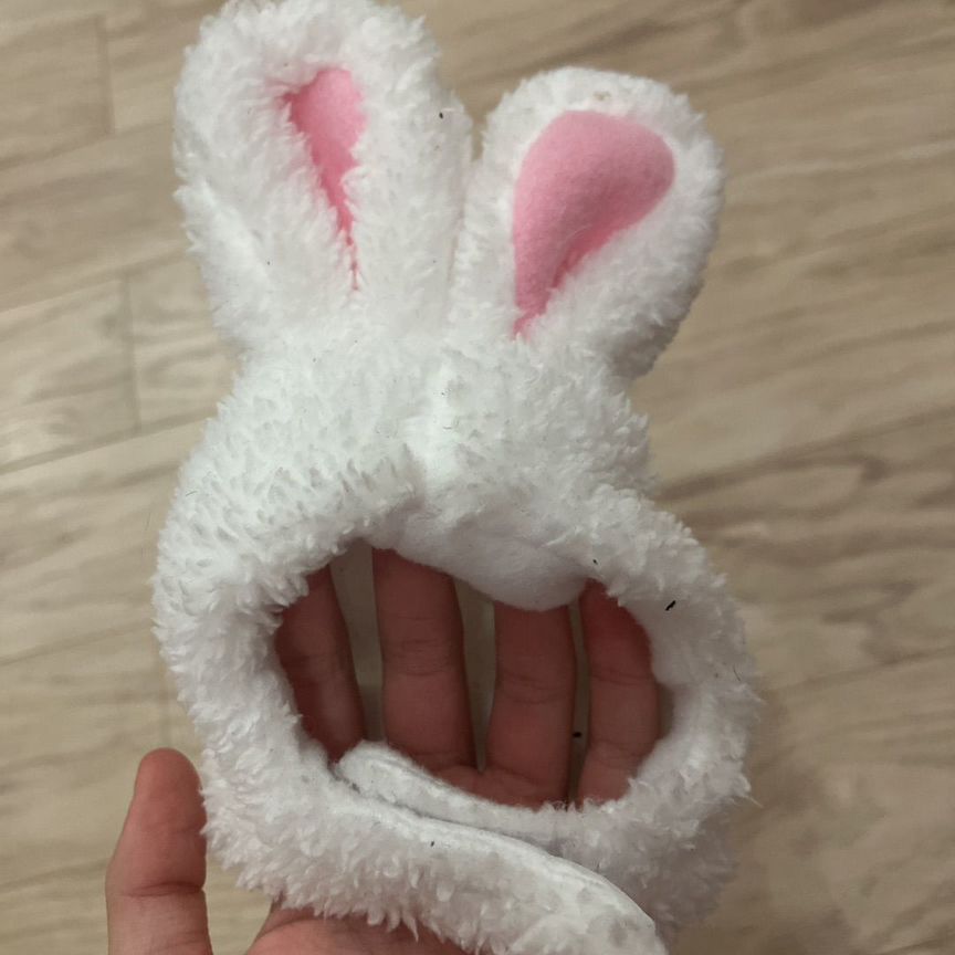 Шапка заяц для кота