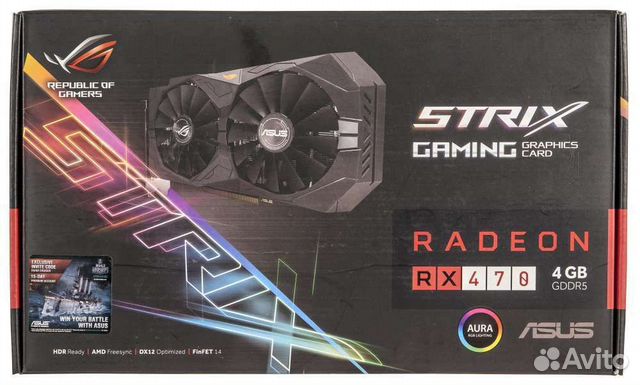 Видеокарта asus rog strix rx 470 4gb купить в Воронеже | Электроника ...