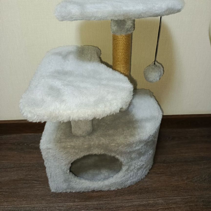 Когтеточка домик для кошки новая