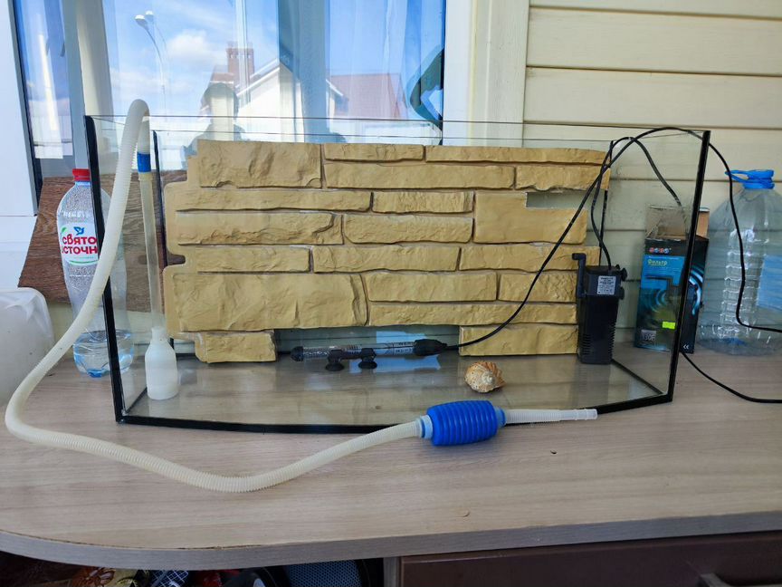 Аквариум 100, 30 л, лампы, фильтр, нагреватель