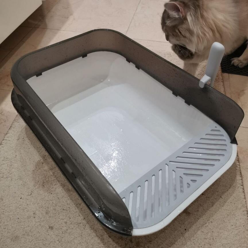 Лоток для кошек большой высокий