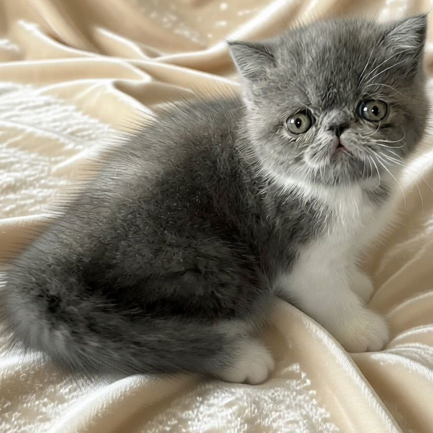 Экзотический короткошёрстный котёнок