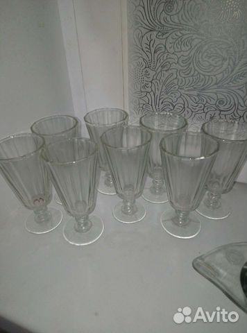 Рюмки лафитники СССР граненная Рюмка на ножке купить в Саратове ...