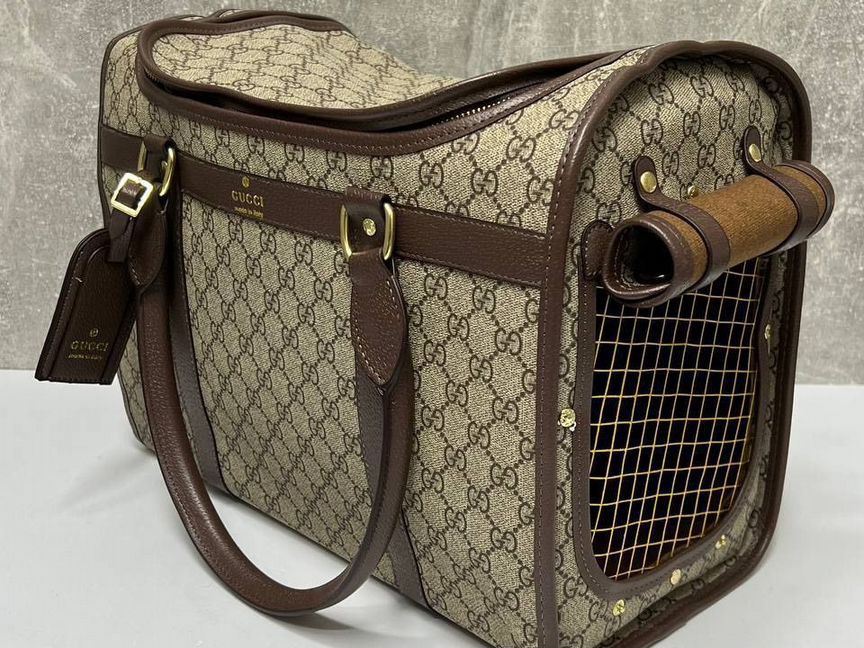 Сумка переноска для собак Gucci