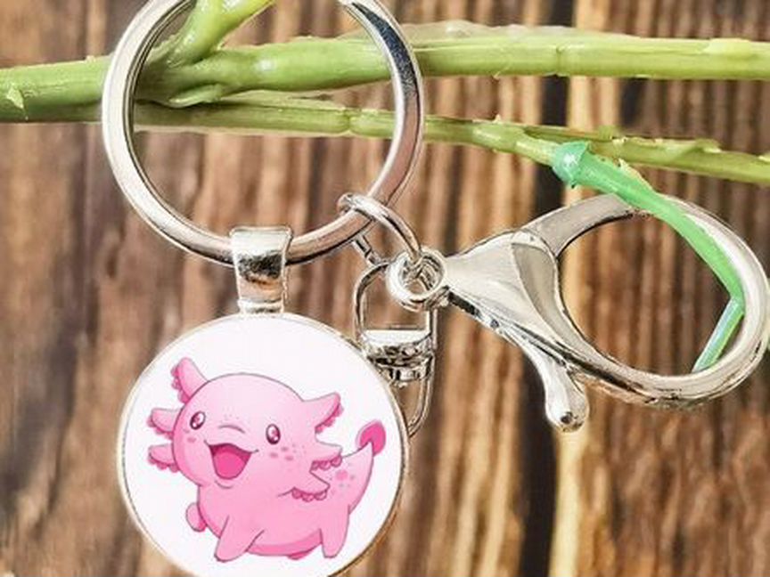 Брелок Аксолотль радостный