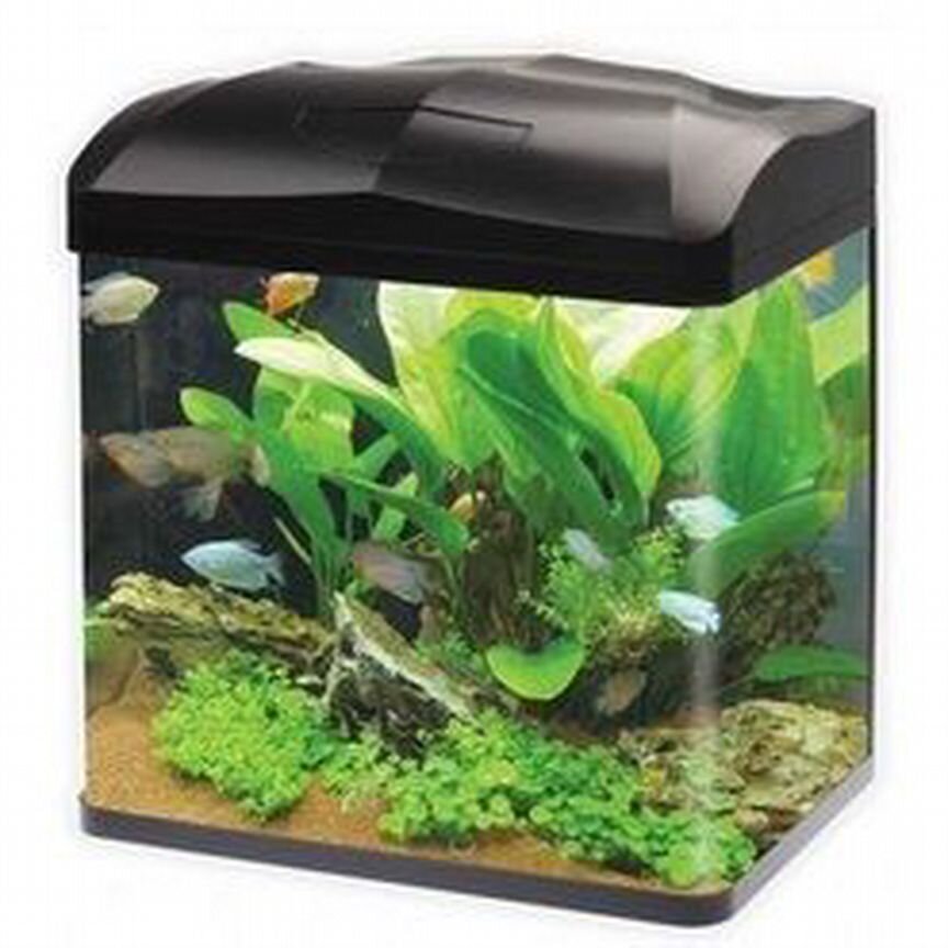 Аквариум Haqos стеклянный изогнутый угловой 45 л