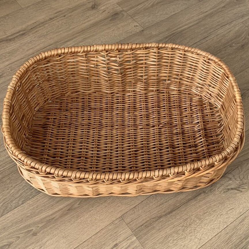 Корзина плетеная лежанка для животных