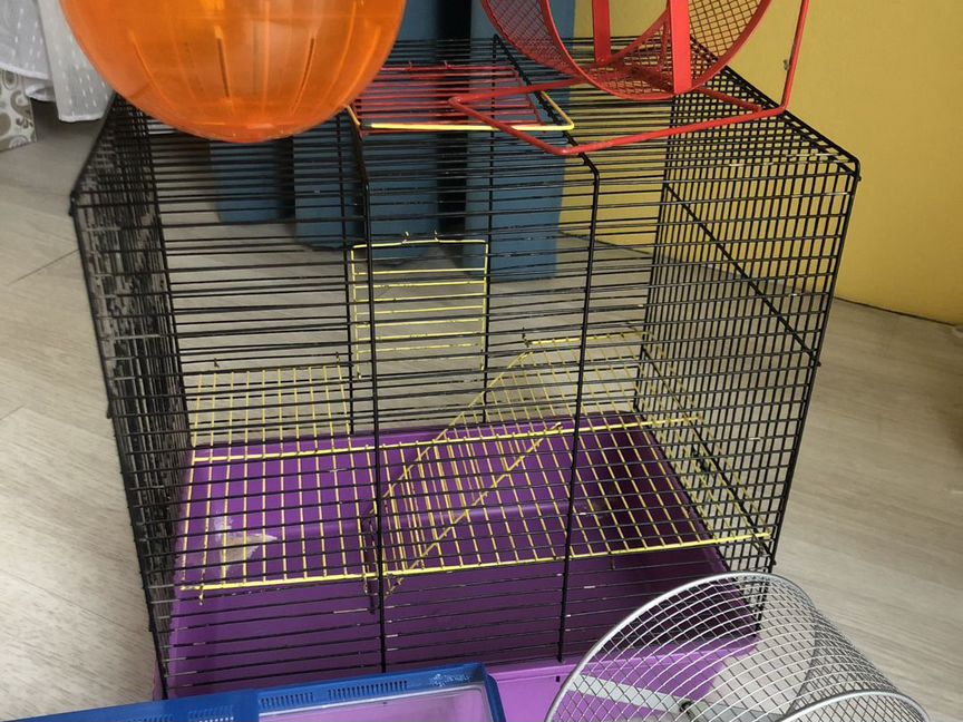 Клетка,переноска,шар,2 колеса для хомячка