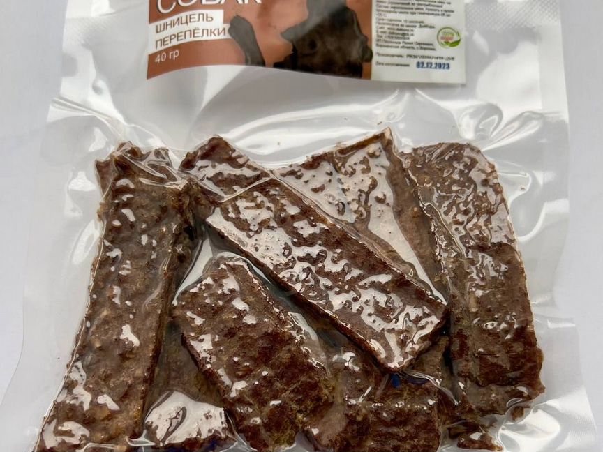 Лакомство для собак и кошек дайкорм. Шницель из пе