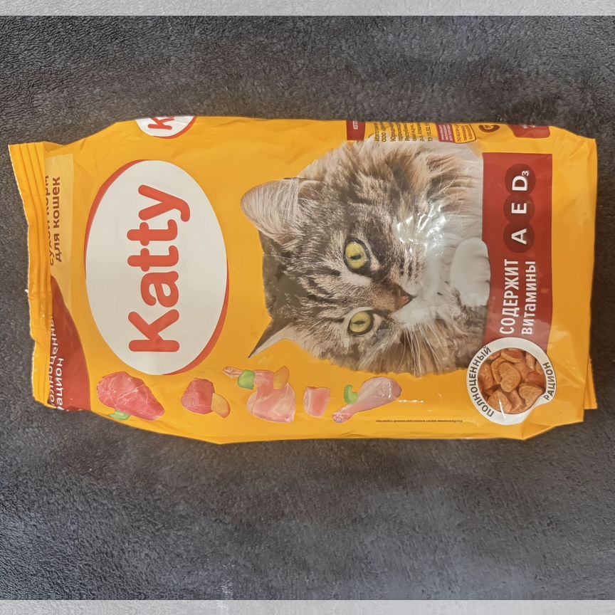 Корм для кошек katty 800 гр