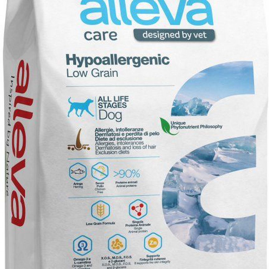 Корм для собак Alleva Hypoallergenic Low Grain 5кг