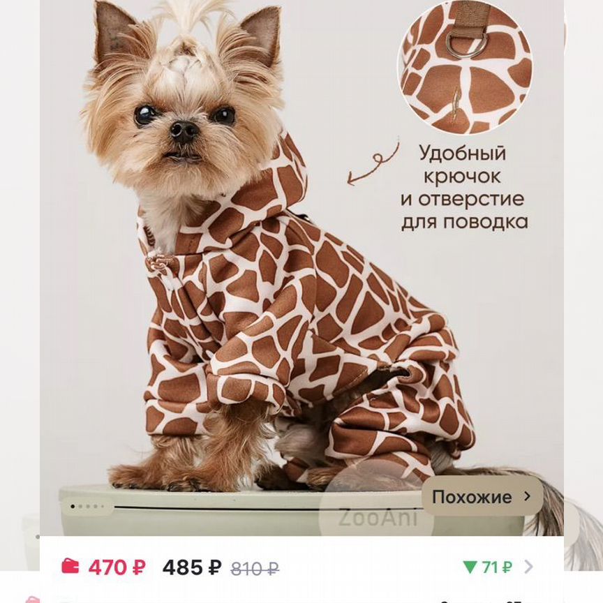 Комбинезон для маленькой собаки