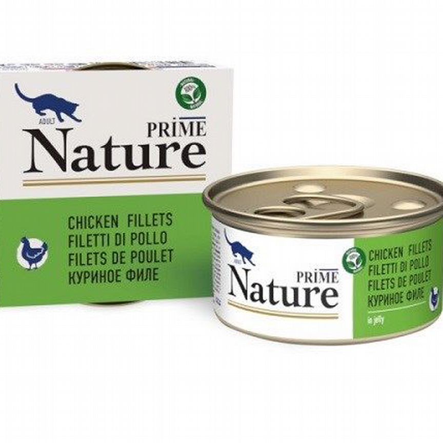 Корм 85г Prime Nature куриное филе в желе для коше