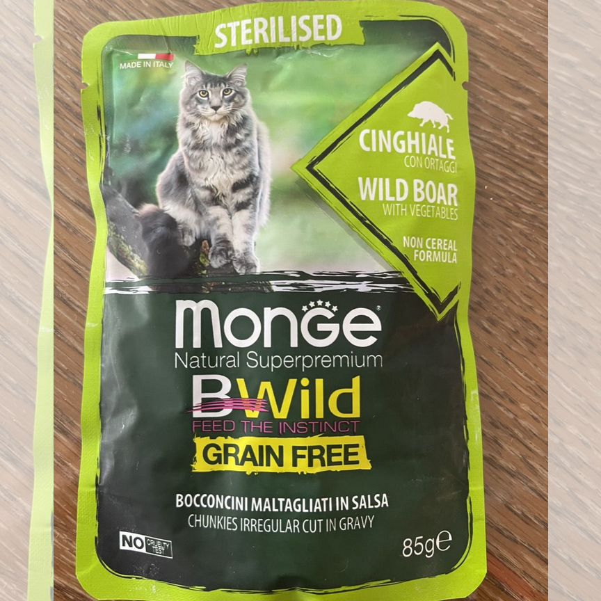 Корм для стирилизованых кошек Monge паучи
