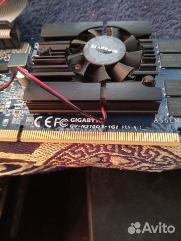 Видеокарта gigabyte gv-n210d3 - 1GI rev6. 1 купить в Троицком | Электроника | Авито