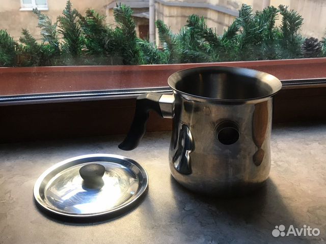 Кастрюля из нержавейки для кипячения молока 1 литр купить в Санкт ...