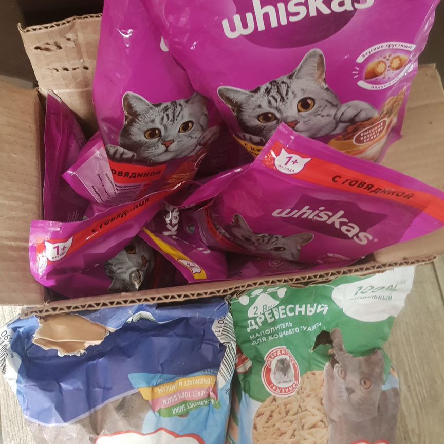 Корм для кошек whiskas вискас 350г