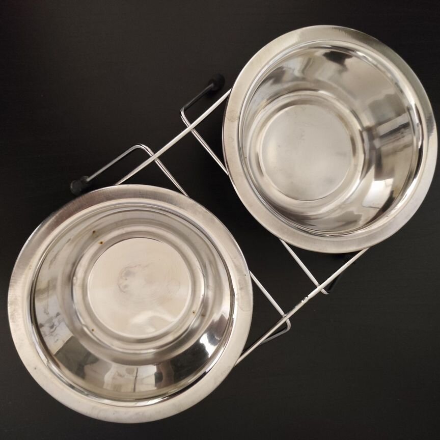 Миска для кошек двойная