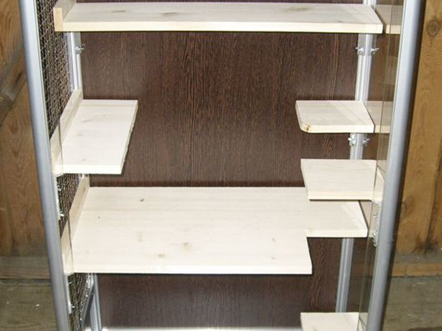 Клетка витрина для шиншиллы, дегу 120х72х40 см