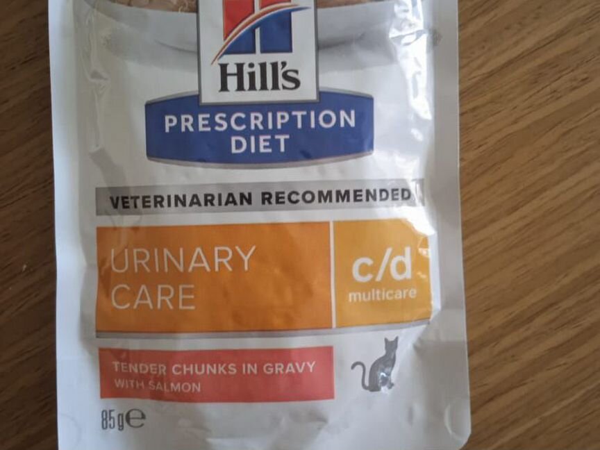Корм влажный для кошек Hill's c/d (лосось) 12 шт