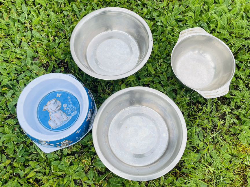 Миски для себя или питомца с подставкой