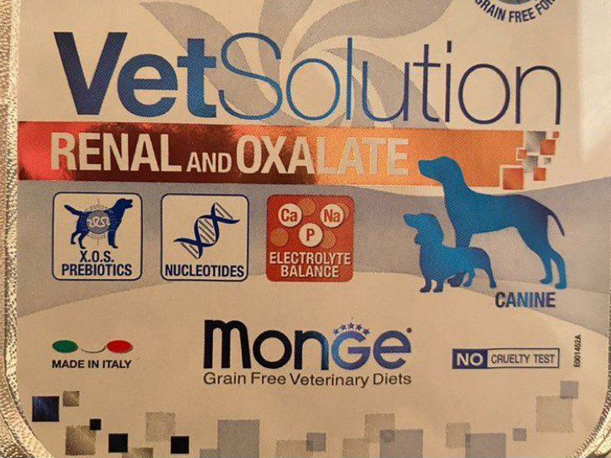 Корм для собак monge renal oxalate