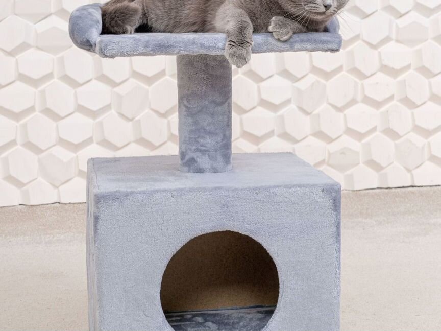 Домик для кошки с когтеточкой