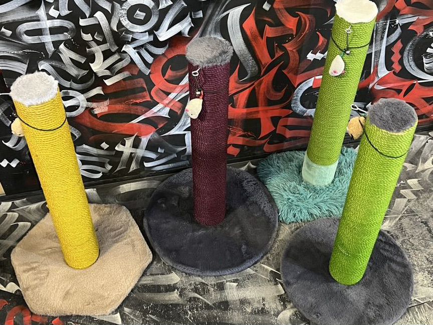 Когтеточка с игрушкой 60см