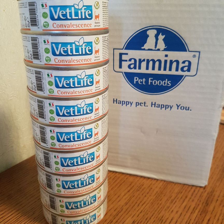 Farmina Vetlife Convalescence 9шт по 85г