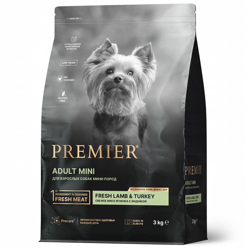 Продаюкорм для собак Premier Dog Lamb&Turkey