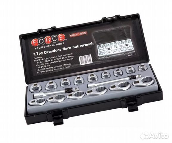Force. Набор ключей-насадок разрезных 17 пр.5172 купить в Москве с ...