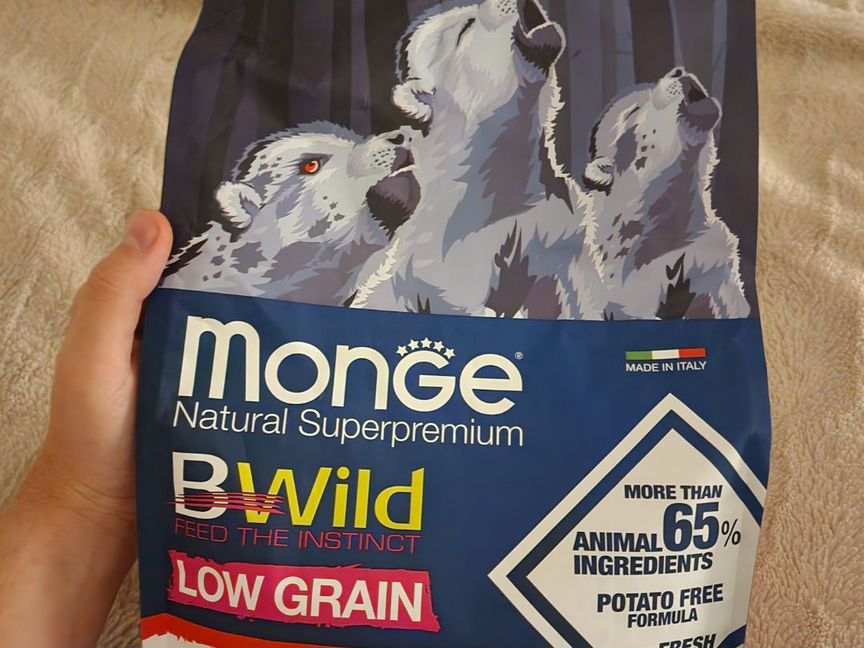 Сухой корм для щенков Monge bwild Low Grain 2,5 кг