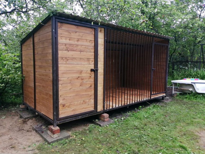 Вольер для собаки с зимником