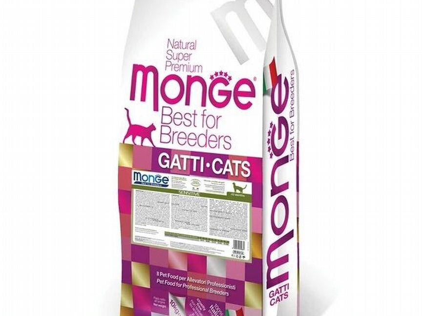 Сухой корм Monge Cat Sensitive для кошек 10 кг
