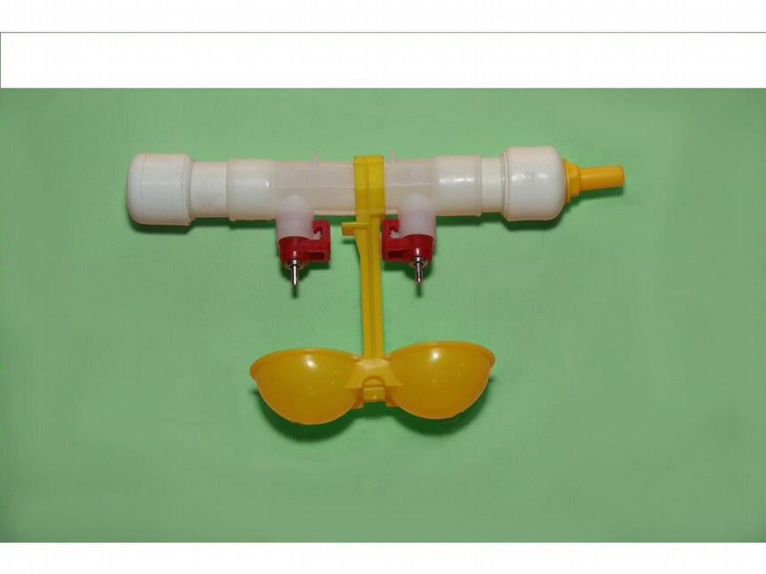 Готовая двойная поилка для перепелов циплят