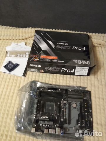 Материнская плата asrock b450 pro 4 на сокете am4 купить в Нижнем ...