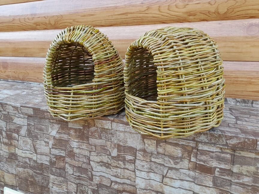 Гнездо для кур из лозы