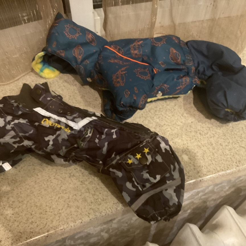 Комбинезоны для собак мелких пород Зимний и ветров