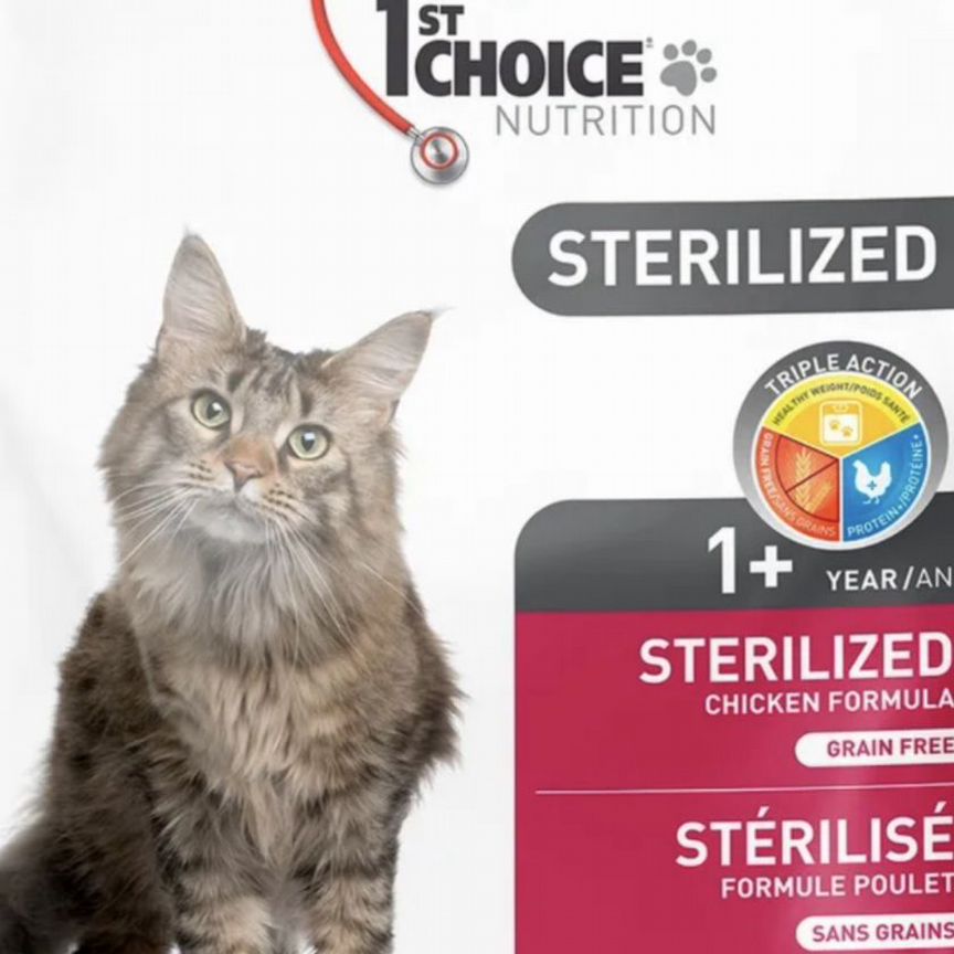 1st Choice Grain Free Sterilized курица батат 5кг