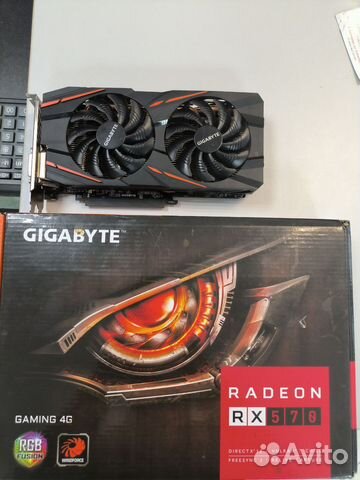 Видеокарта Gigabyte Rx 570 4gb купить в Перми | Электроника | Авито