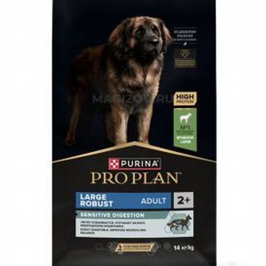 PRO plan sensitive digestion с ягненком, 14 кг