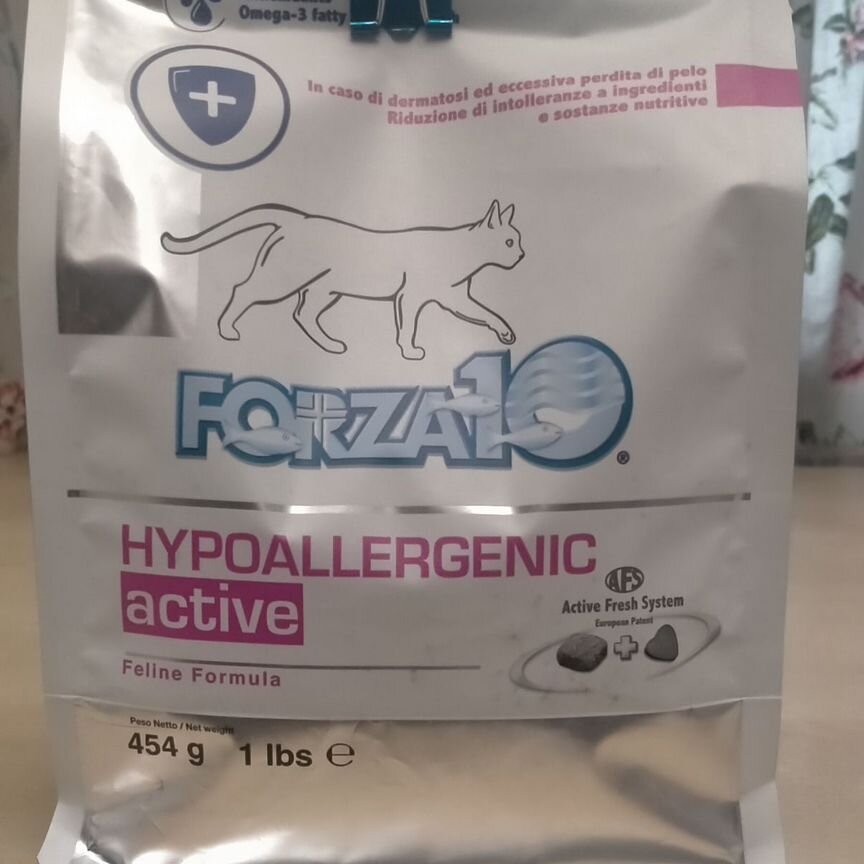 Корм для кошек Forza hypoallergenic active