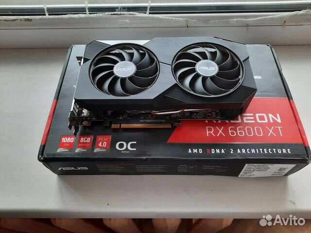 Amd rx 6600 xt asus dual купить в Ростове-на-Дону | Электроника | Авито