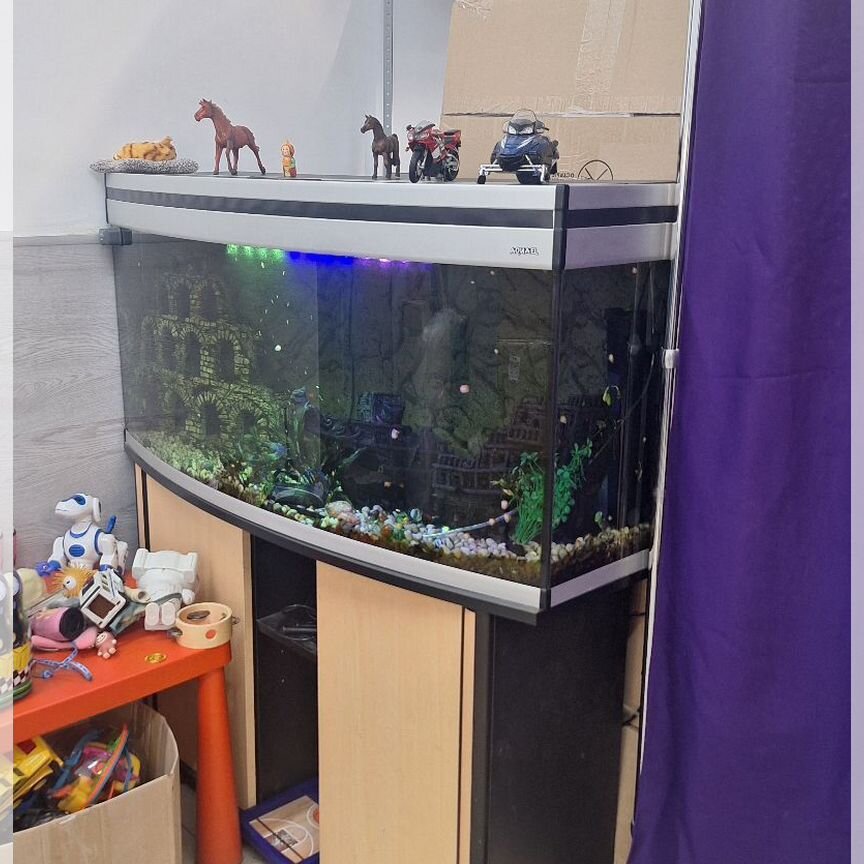 Аквариум с тумбой бу