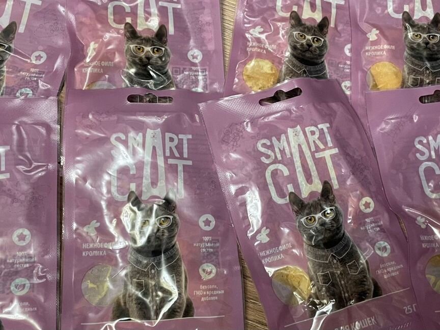 Корм для кошек smart cat и organix (цена за 15шт)