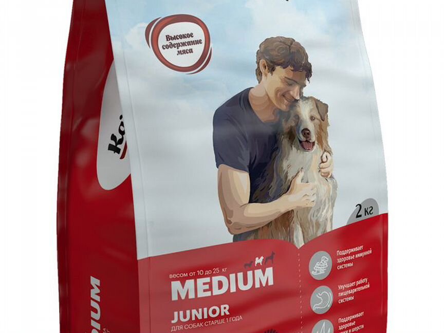 Сухой корм Karmy Medium Junior (индейка)