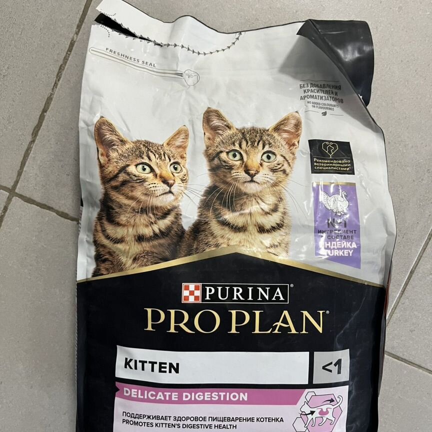 Корм для кошек pro plan kitten delicate 3 кг
