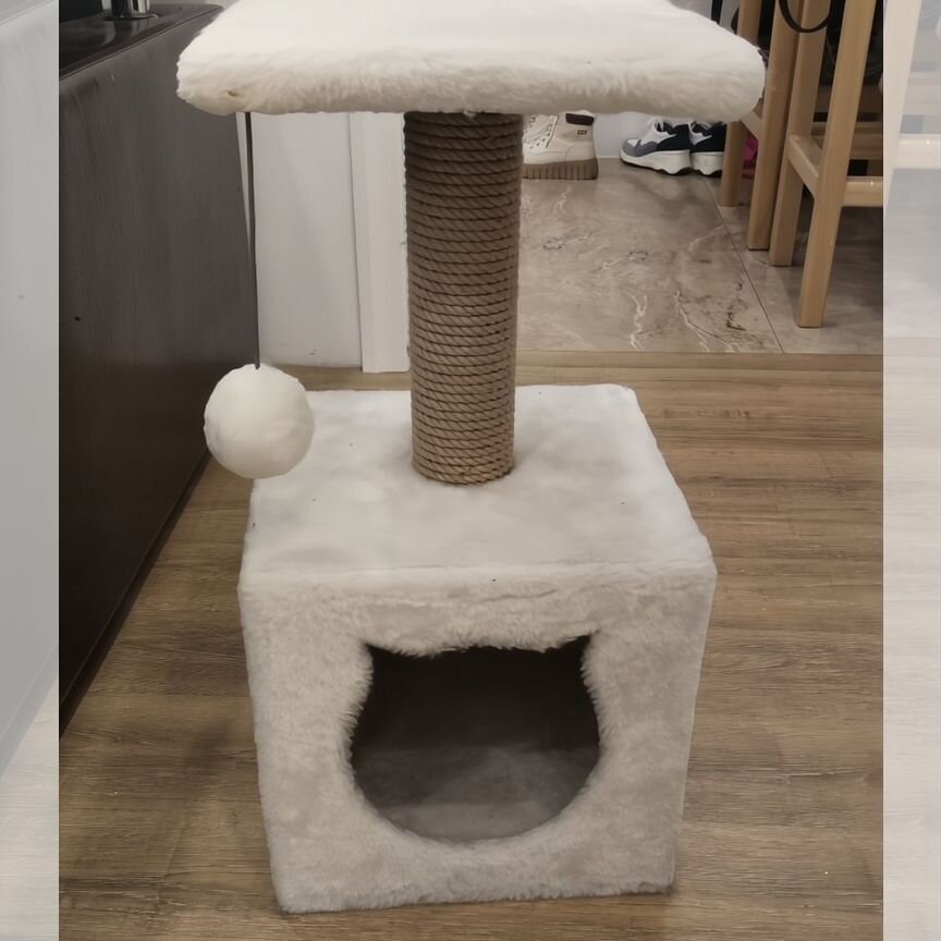 Когтеточка домик для кошки бу