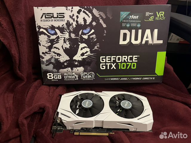 Видеокарта gtx 1070 8 gb купить в Москве | Электроника | Авито