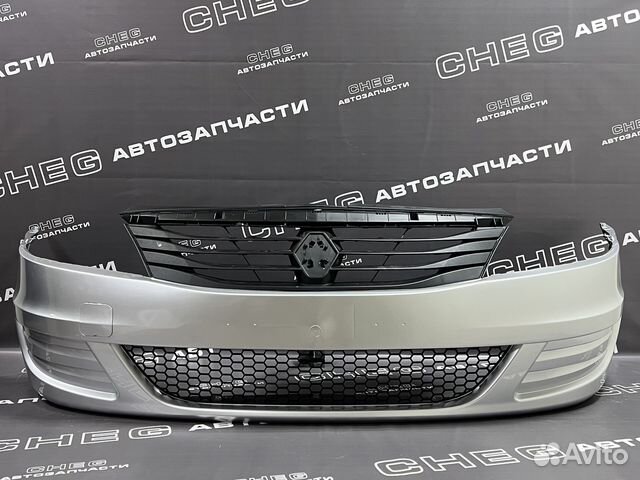 Бампер Передний Renault Logan Ф2 литой серебристый купить в Ростове-на ...